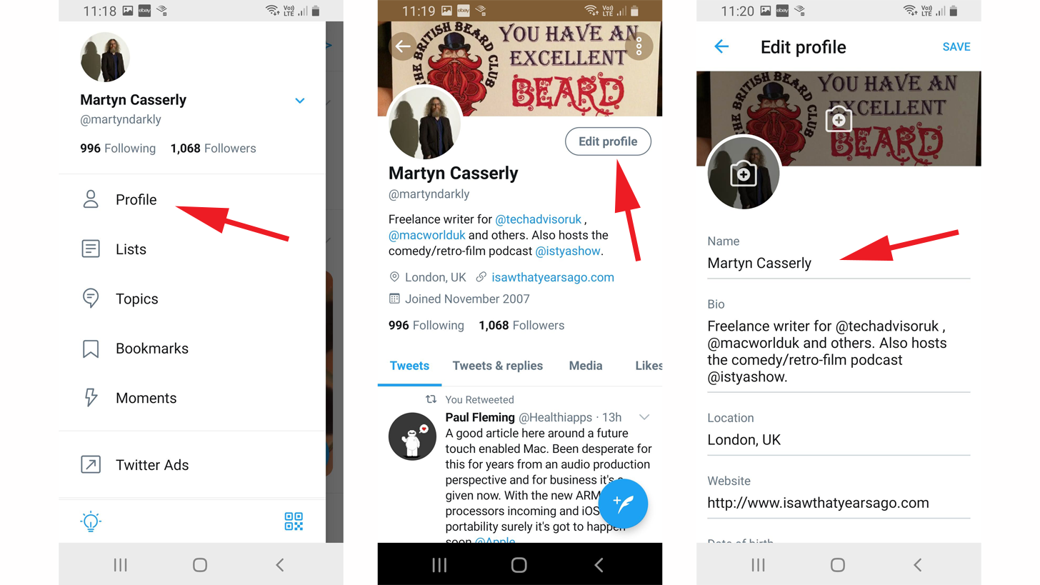 A simple guide about how to change Twitter name today.